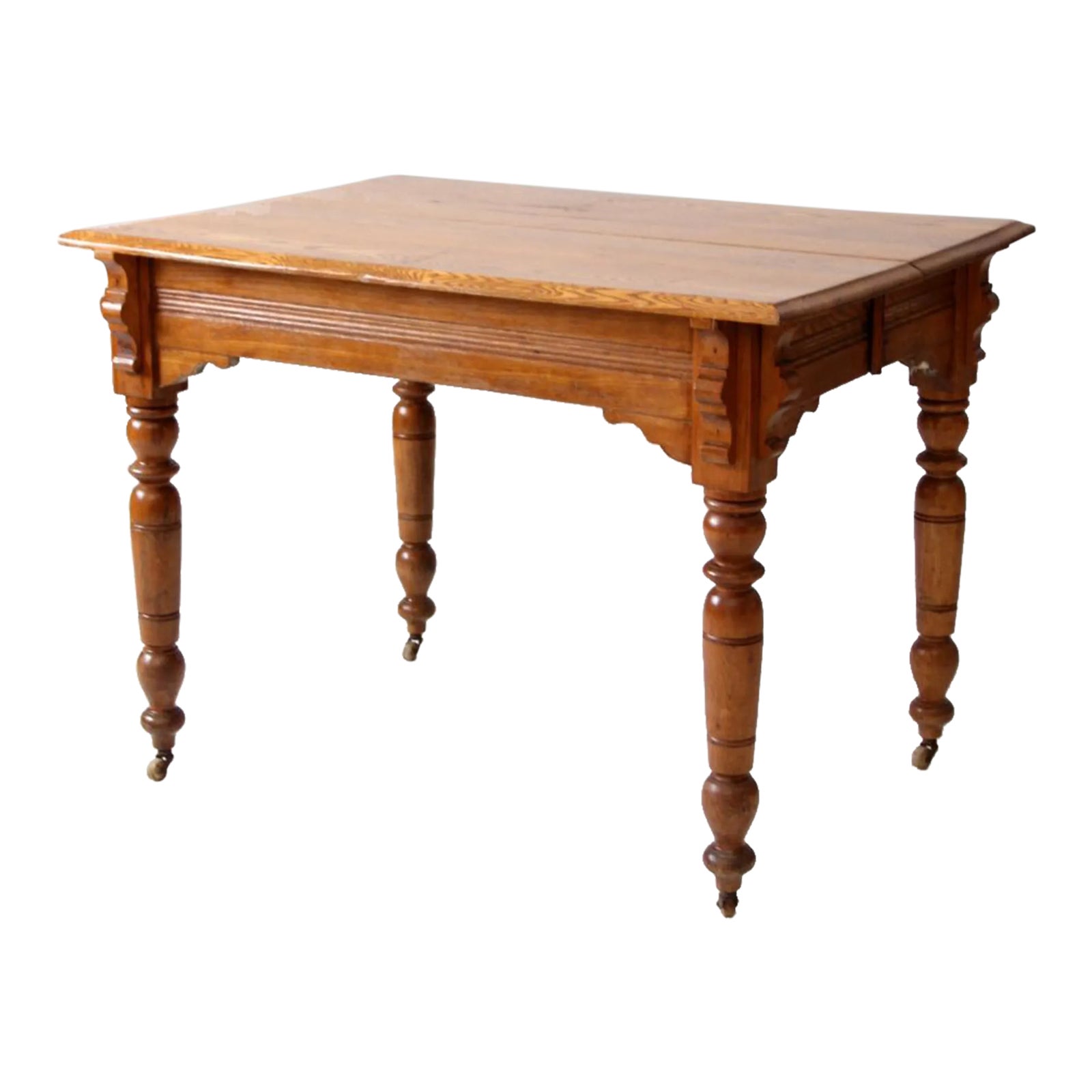 Antique Wooden Farmhouse Table | Chairish