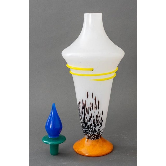 Art Glass Stoppered Vessel, 1980s/90s | Chairish