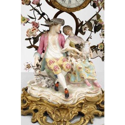 German Meissen Porcelain Clock | Chairish