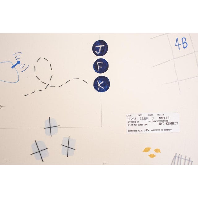 Large Original Abstract Painting on Canvas by Margot Sinclair | Chairish