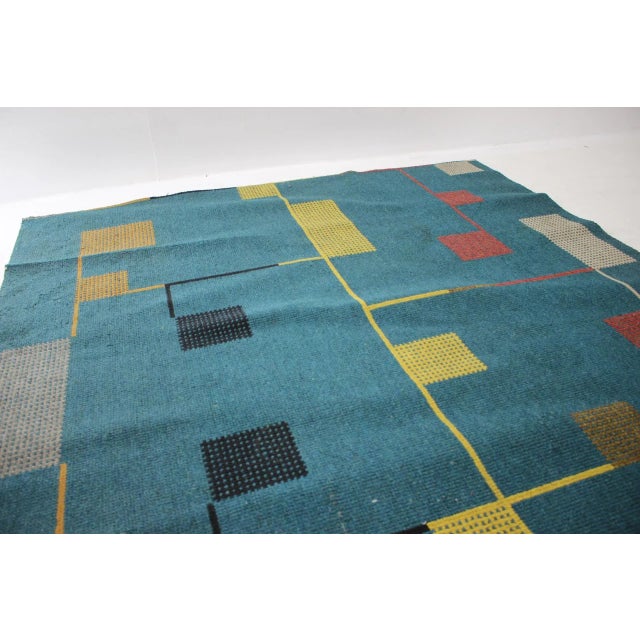 Bauhaus Style Geometric Rug, 1940s | Chairish