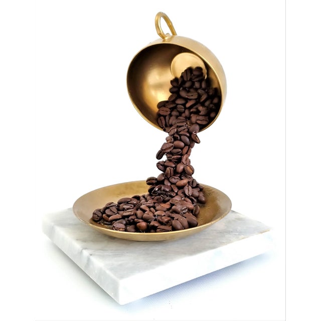 1980s Pop Art Sculpture of Coffee Cup & Coffee Beans | Chairish