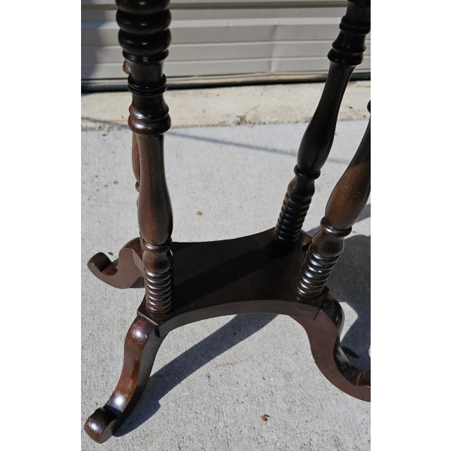 Late 19th Century Pair of Antique Four Pillar Base Single Drawer Fluted ...