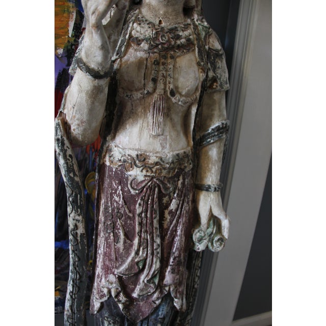 17th Century Chinese Rice Goddess Sculpture | Chairish