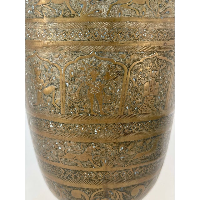 Antique Indian Brass Vessel Urn | Chairish