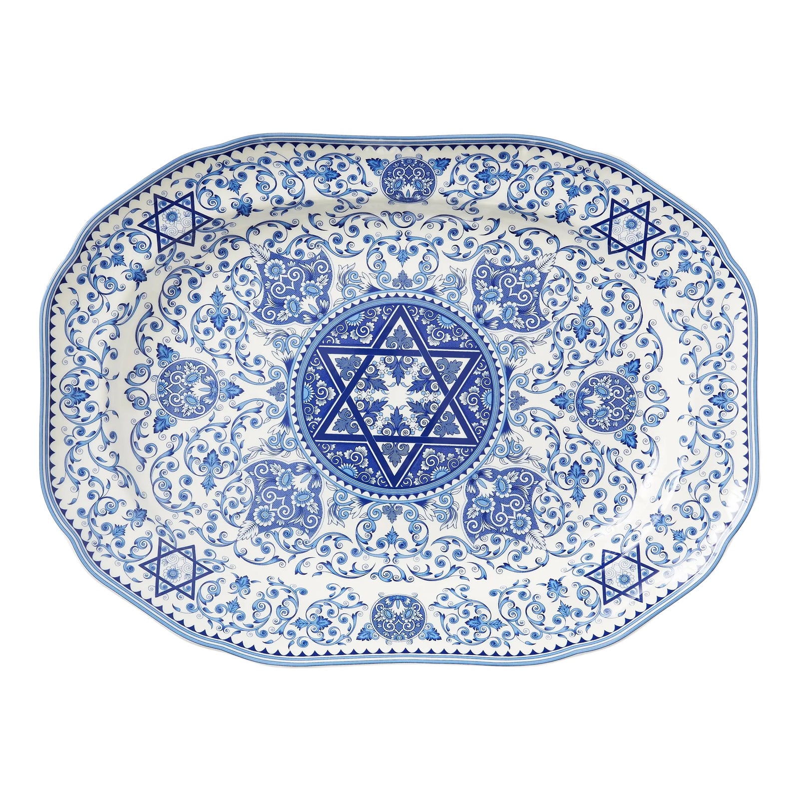 Spode Judaica Oval Platter 14" | Chairish