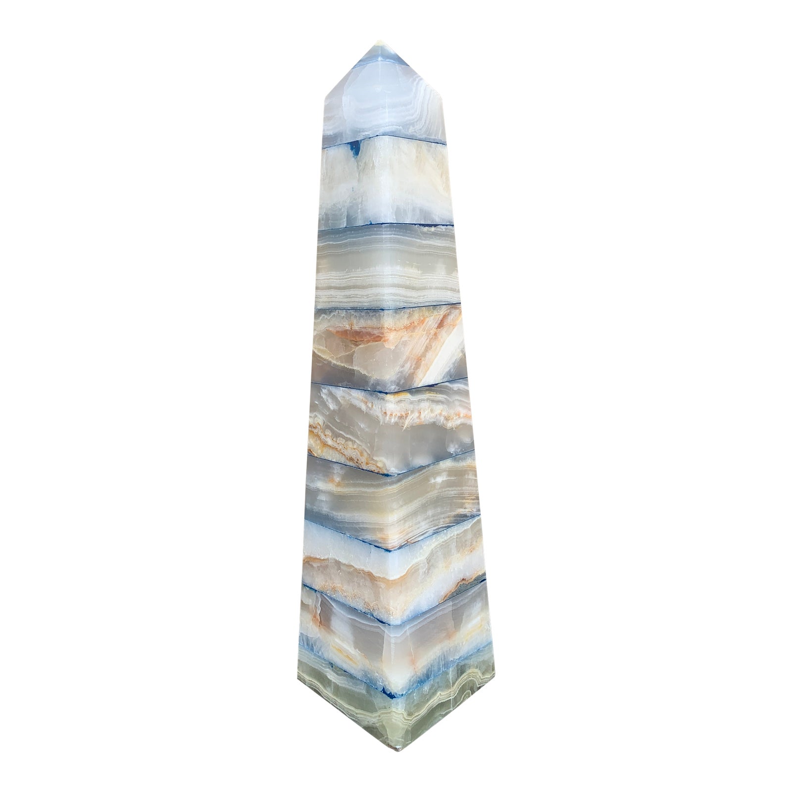 Late 20th Century Neoclassical Grand Tour Solid Marble Blue, Tan, and ...
