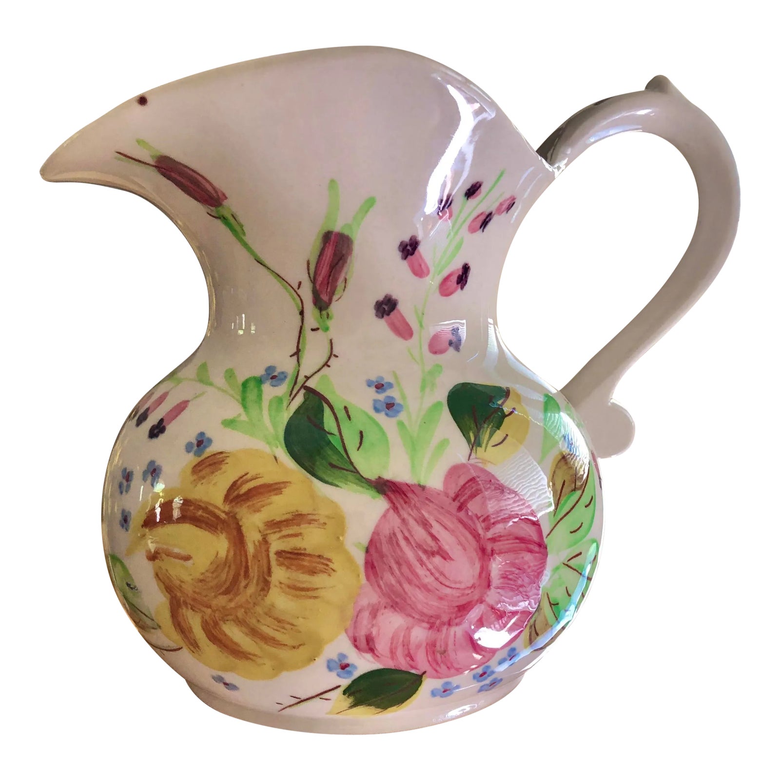 Circa 1930 Blue Ridge Southern Potteries Sally Pitcher in Ida Rose ...