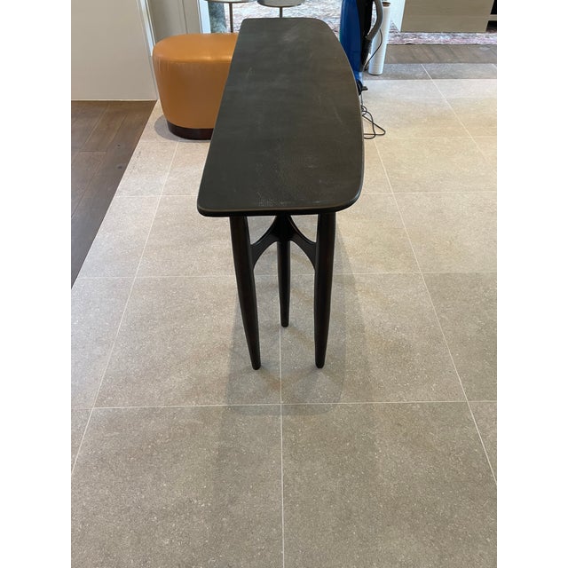 Broze Cast Aluminum Console Table From Cb2 | Chairish