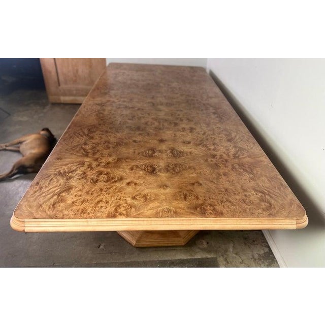 Italian Burl Walnut Dining Table C. 1930's | Chairish