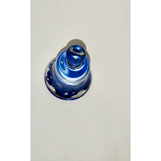 Joe St. Clair Art Glass Bell Shaped Paperweight | Chairish