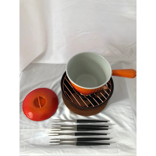 1960s Le Creuset Fondue Bourguignonne 642 Set- 12 Pieces | Chairish