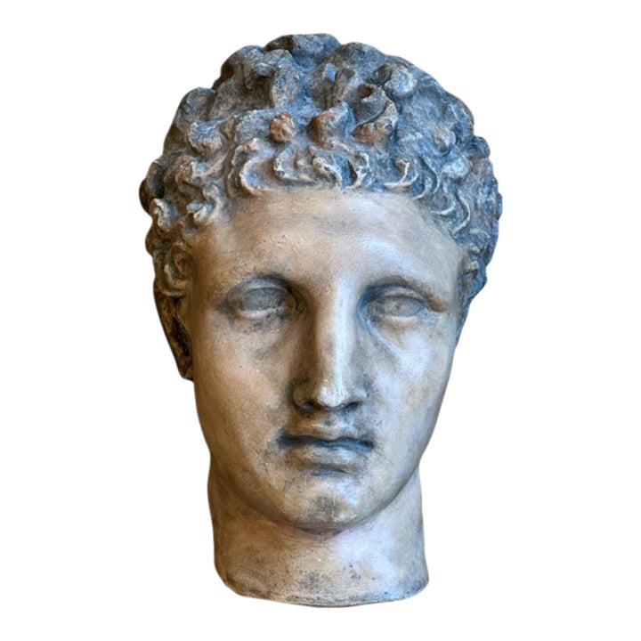 1950s Neoclassical Plaster Wall Bust | Chairish