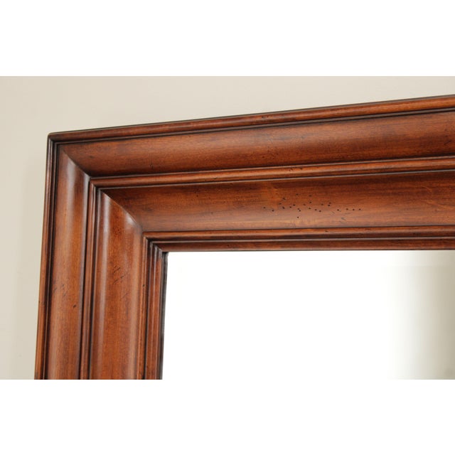 Early 21st Century Traditional Carved Cherry Ogee Frame Wall Mirror ...