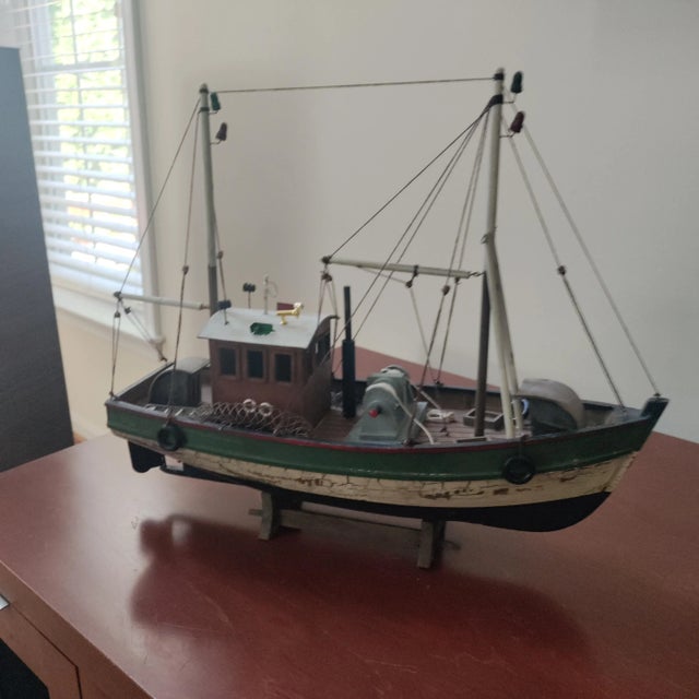 19th Century Vintage Wooden and Plastic Cabin Cruiser | Chairish