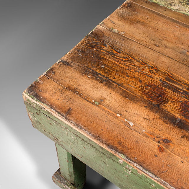1900's Large Antique Industrial Work Table | Chairish