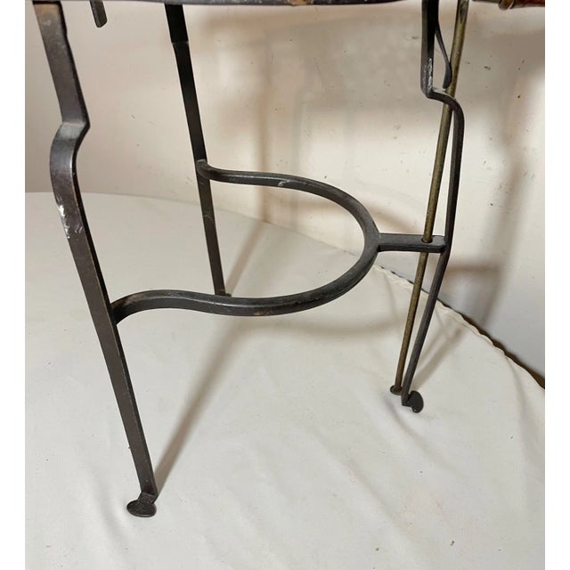 Rare Antique Brass Wood Iron Fireplace Pot Trivet Hearth Stand W ...