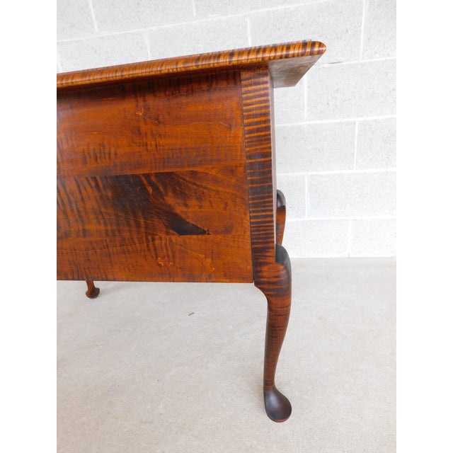 Bartley Collection Connecticut Style Tiger Maple Low Boy Table | Chairish