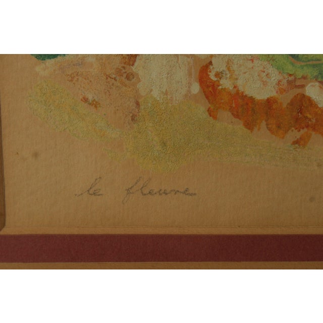 Le Fleuve' Impressionist Landscape Monotype Painting by Edna Gass ...