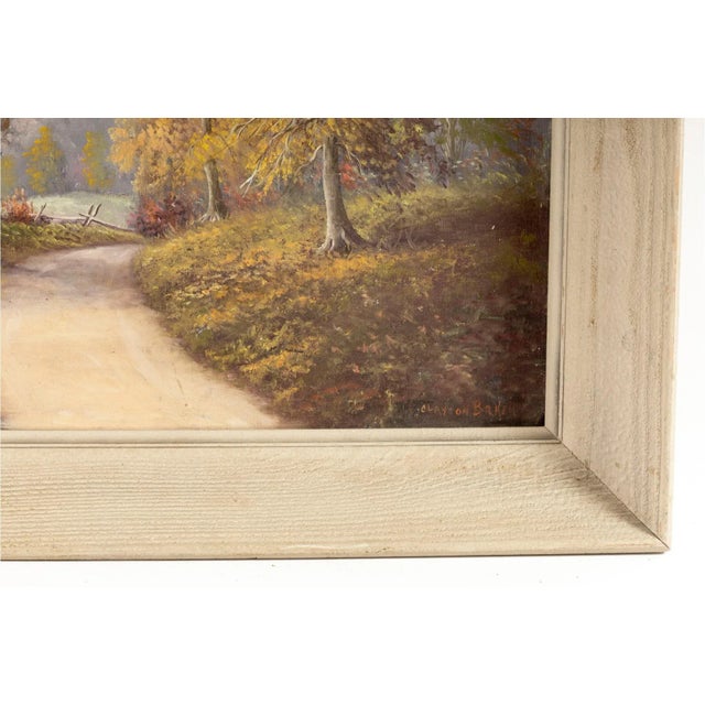 Clayson Baker (American, 1908-1975) Original Oil on Canvas Landscape ...