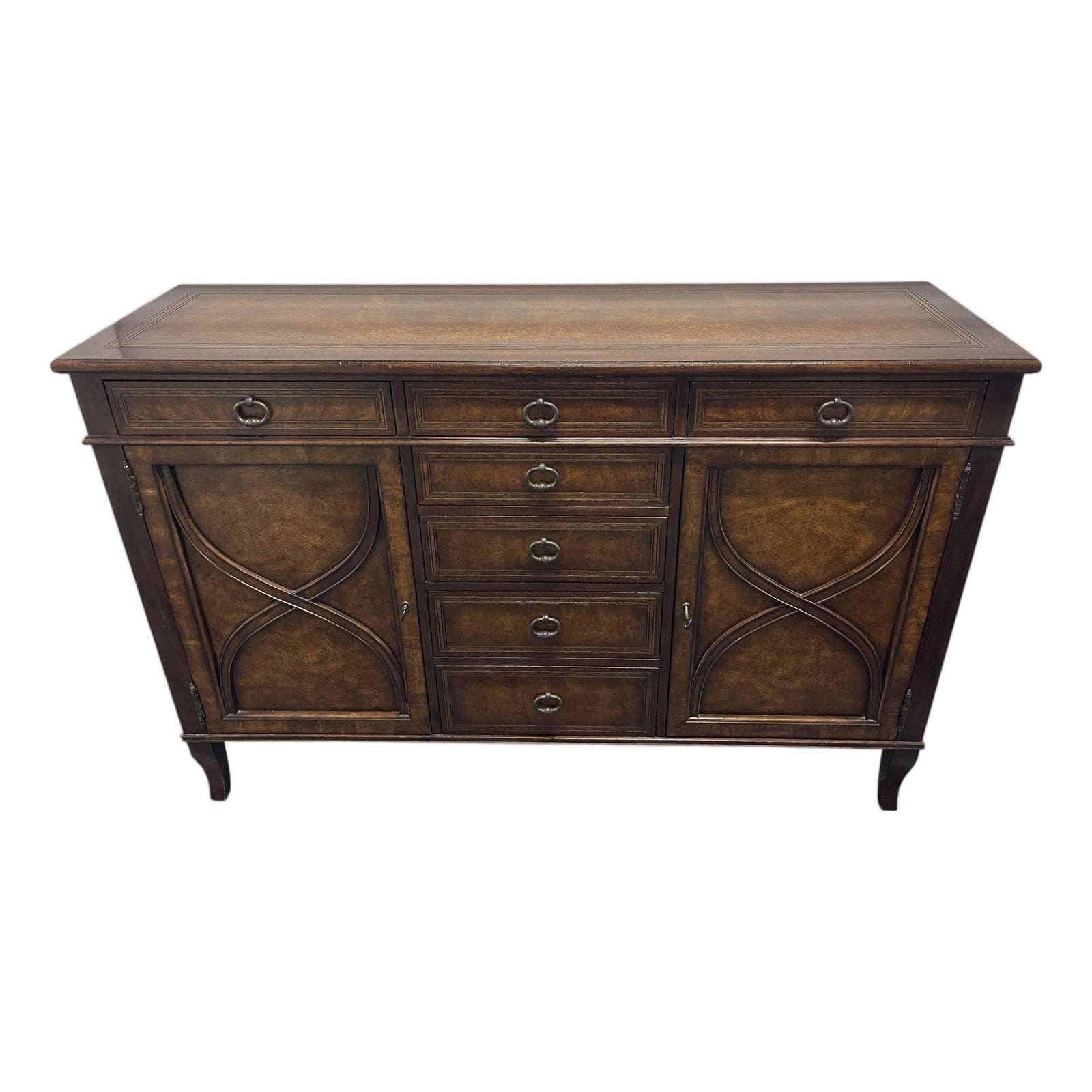 Theodore Alexander Villa Olmo Carved Wood Sideboard / Buffet With ...