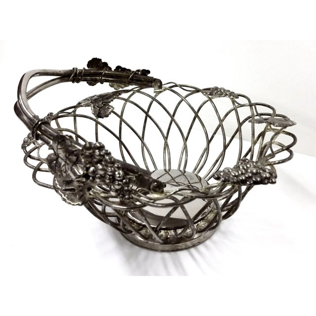 Vintage Godinger Silver Plate Intertwined Basket | Chairish