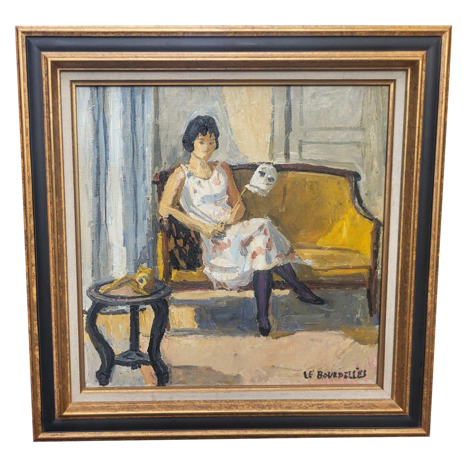 Original European Impressionist Painting 20th Century, Framed | Chairish