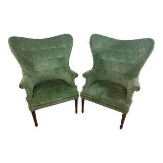 Vintage Wingback Chairs - Chairish