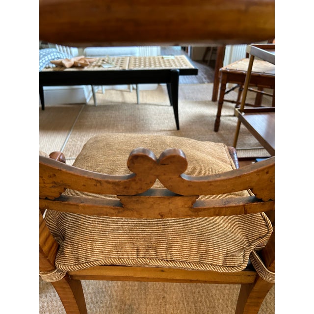 Tiger Maple Antique Side Chairs -A Pair | Chairish