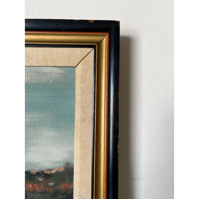 70's F. Rochelle Italian Village Corridor Harbor With Docked Boats ...