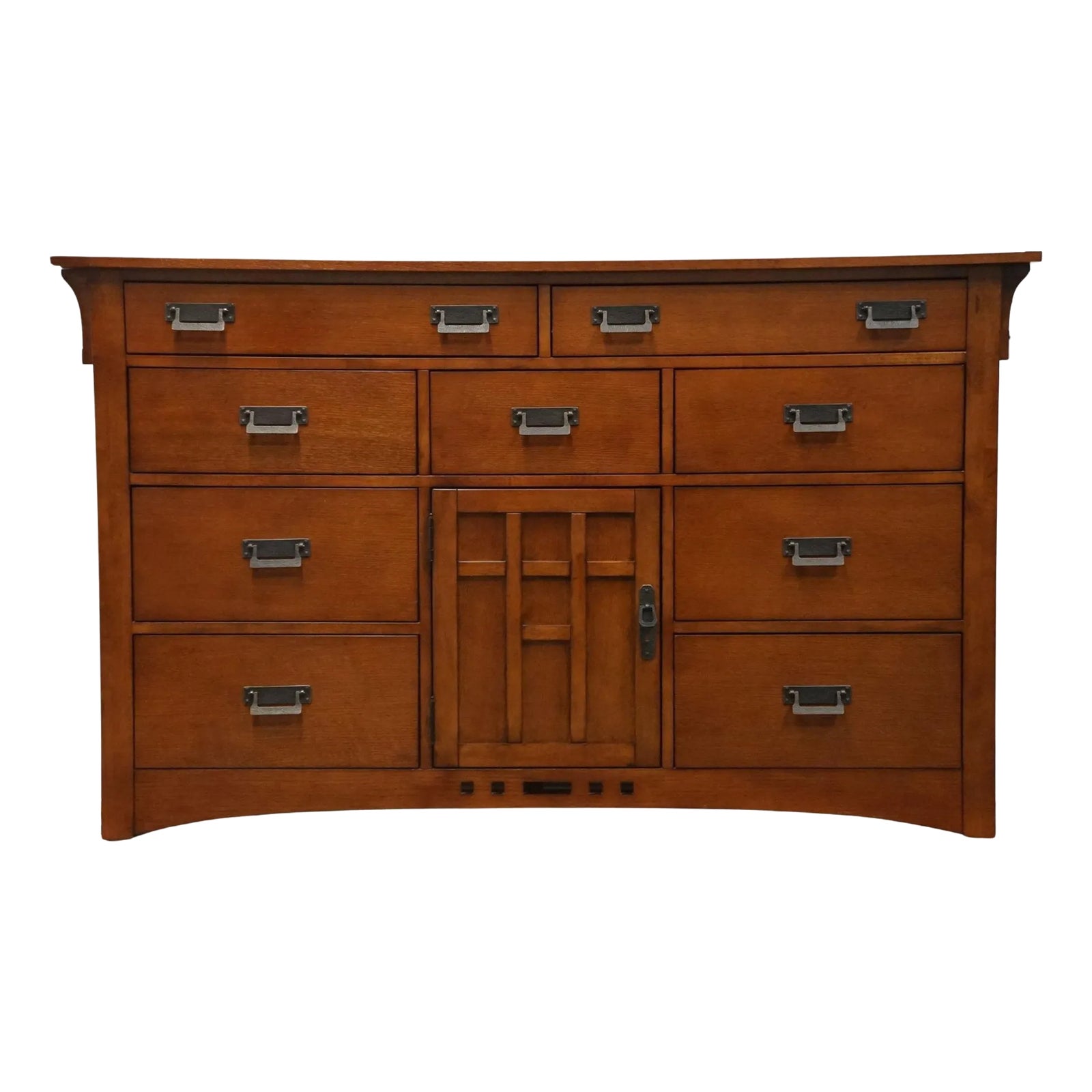 Broyhill Furniture Quarter Sawn Oak Contemporary Mission Style 66 ...
