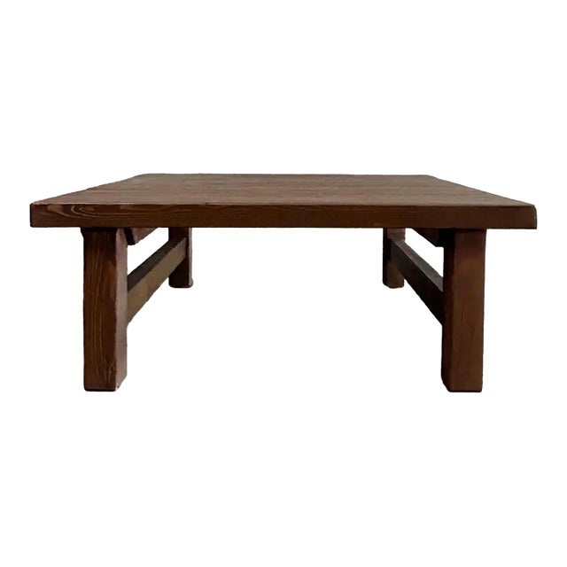 Reclaimed Pine Wood Coffee Table | Chairish