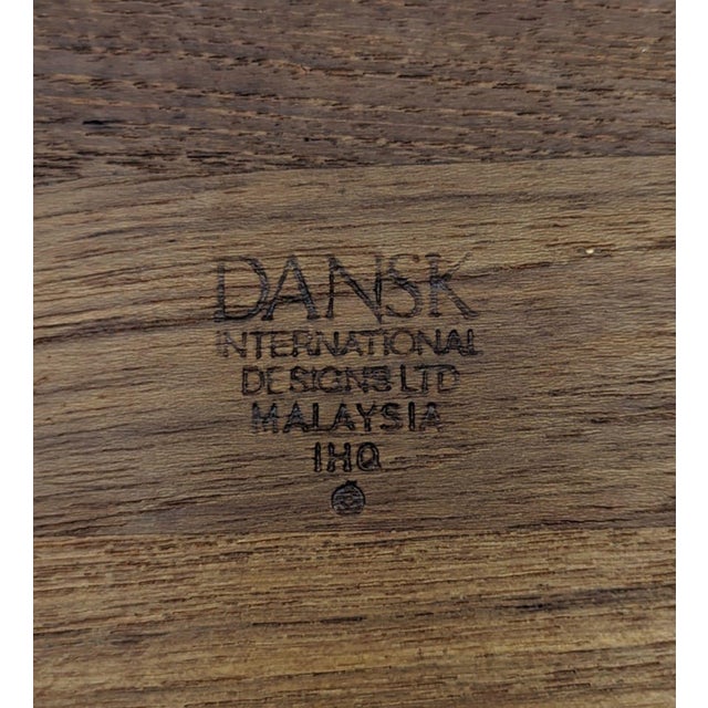 Vintage Dansk Teak Wood Grate / Lattice Bread Cutting Crumb Board and ...