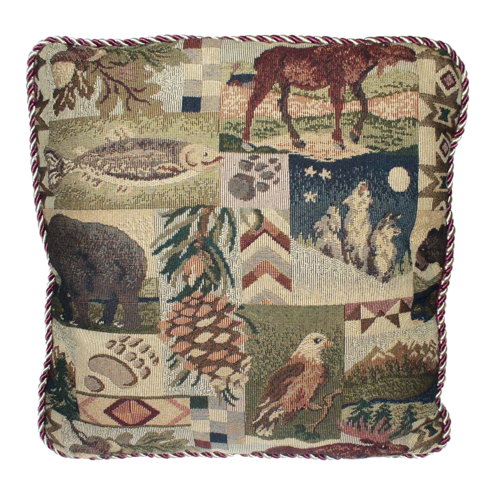 Rustic Outdoors Motif Throw Pillow | Chairish