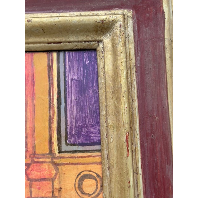 ate 20th Century Framed Collins Thomas Bright Modern Cityscape Painting ...