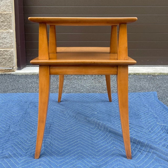 Vintage Heywood Wakefield Mid Century Modern Champagne Birch Step Back ...