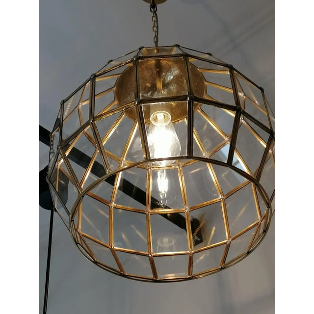 21st Century Semicircular Beveled Glass Panels Dome Hanging Ceiling ...