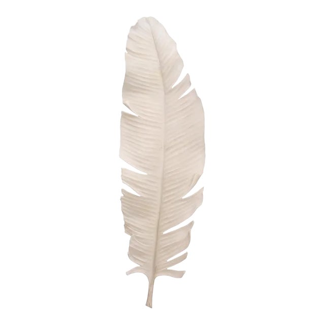 Feather Object in White | Chairish