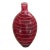 Red Nailsea Glass Pocket Flask | Chairish