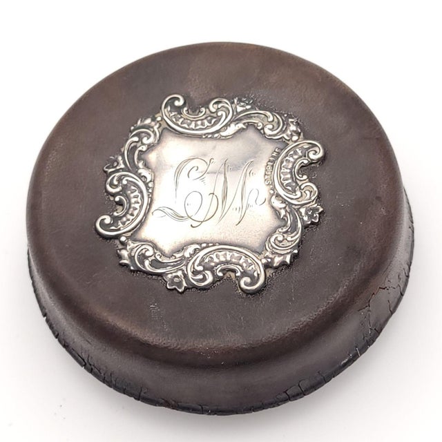 Leather and Silver Snuff Box, Circa 1890 | Chairish