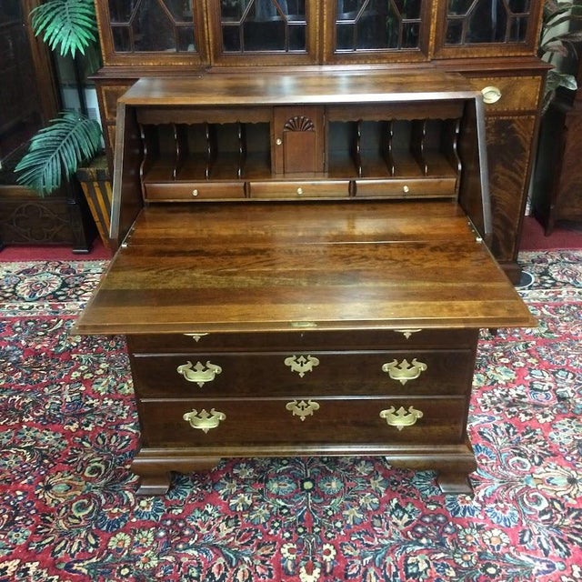 Vintage Secretary Desk, Monitor Furniture, Cherry Desk | Chairish