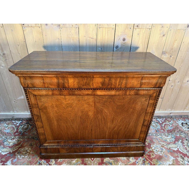 Louis Philippe Walnut Shop Counter | Chairish