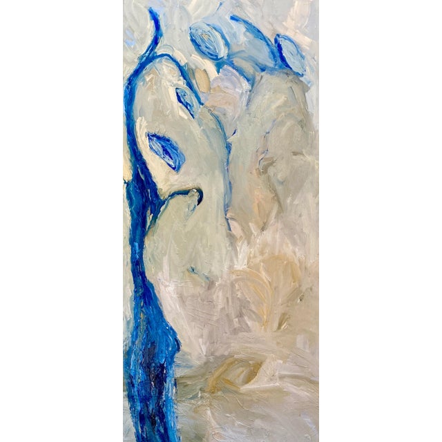 "Blue Sanctuary" Large Expressionist Oil Painting by Francesca Owen ...