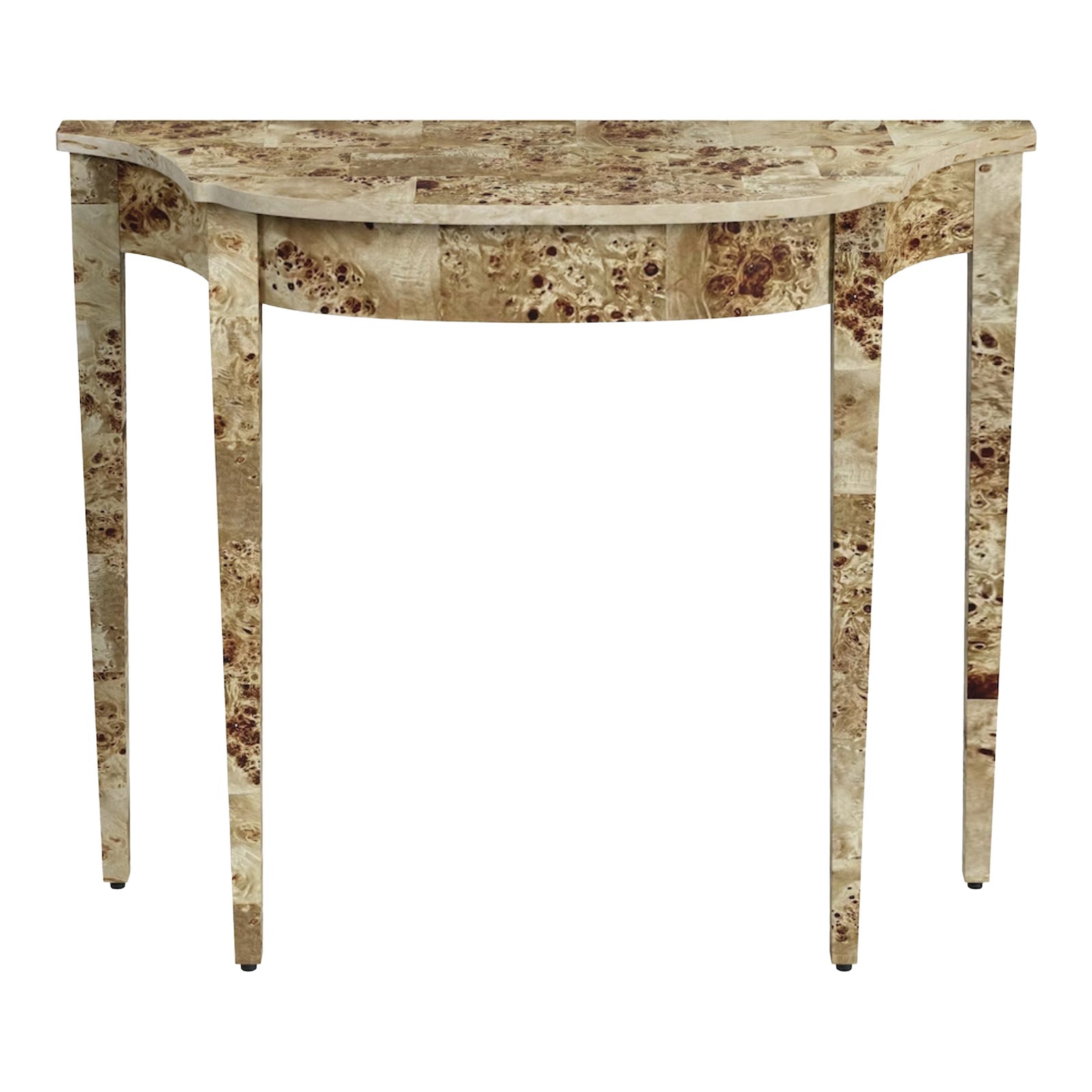 Chester Light Burl 36" Console Table, Light Brown | Chairish