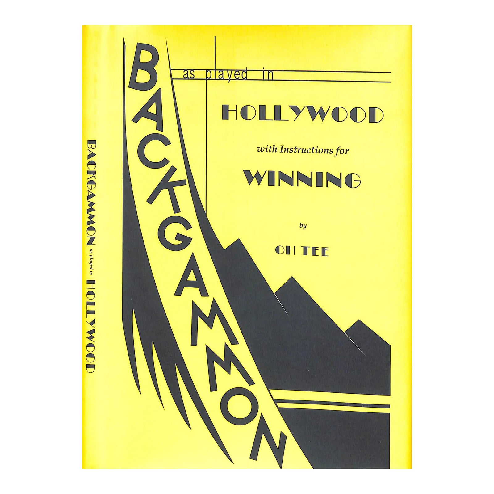 "Backgammon as Played in Hollywood With Instructions for Winning" 2015 ...