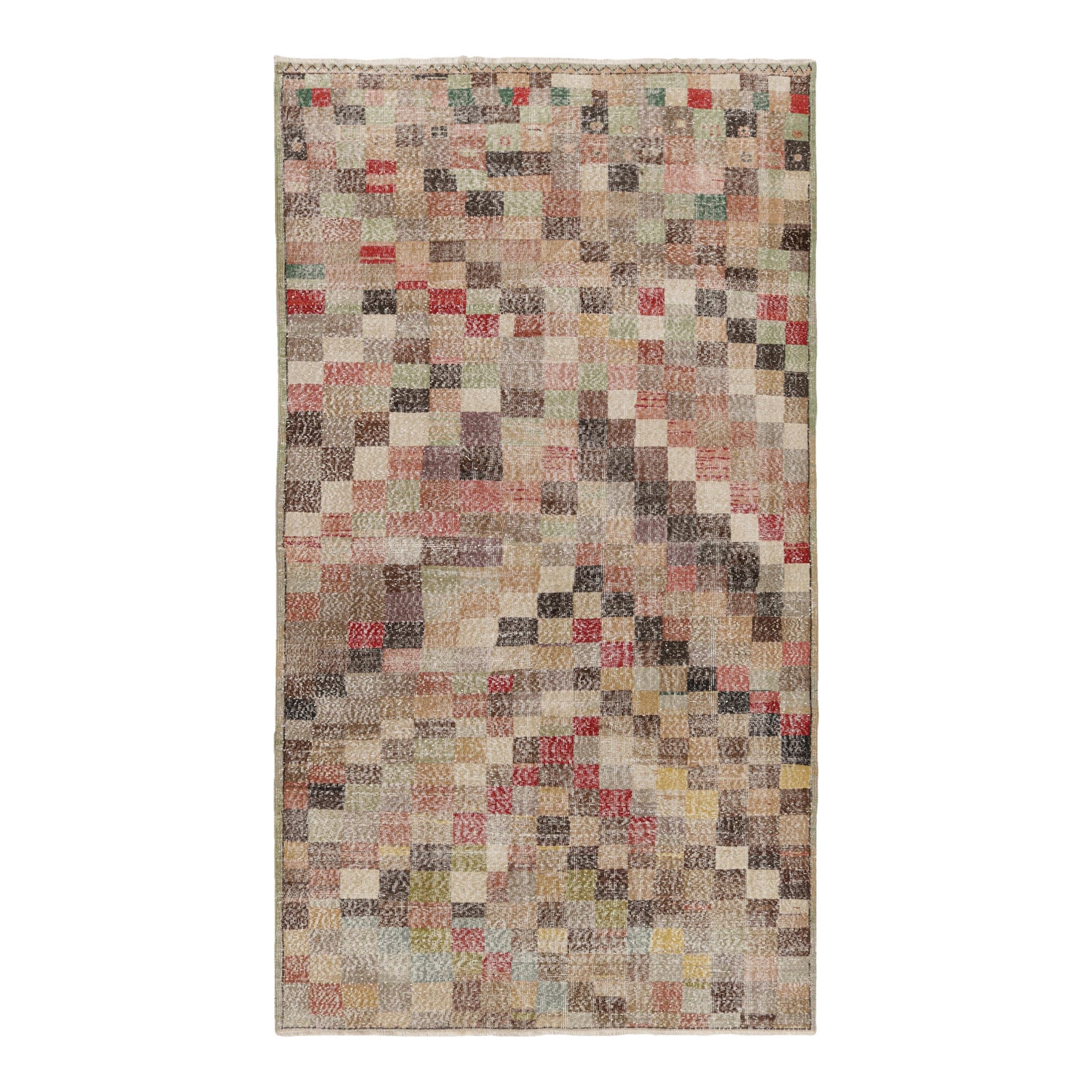 Vintage Zeki Müren Rug With Polychromatic Geometric Pattern From Rug ...