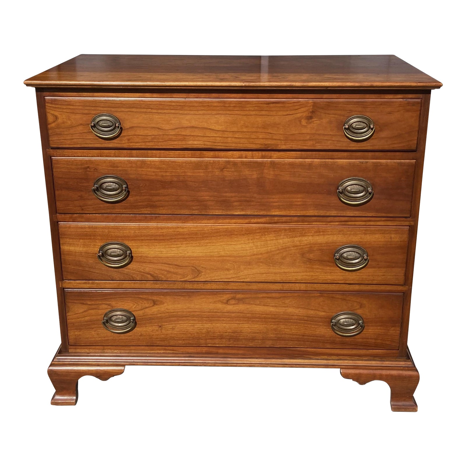 Stickley Solid Cherry 4 Drawer Chest | Chairish