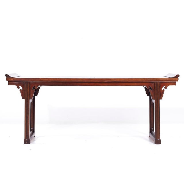 Baker Hollywood Regency Chinoiserie Altar Console Table | Chairish