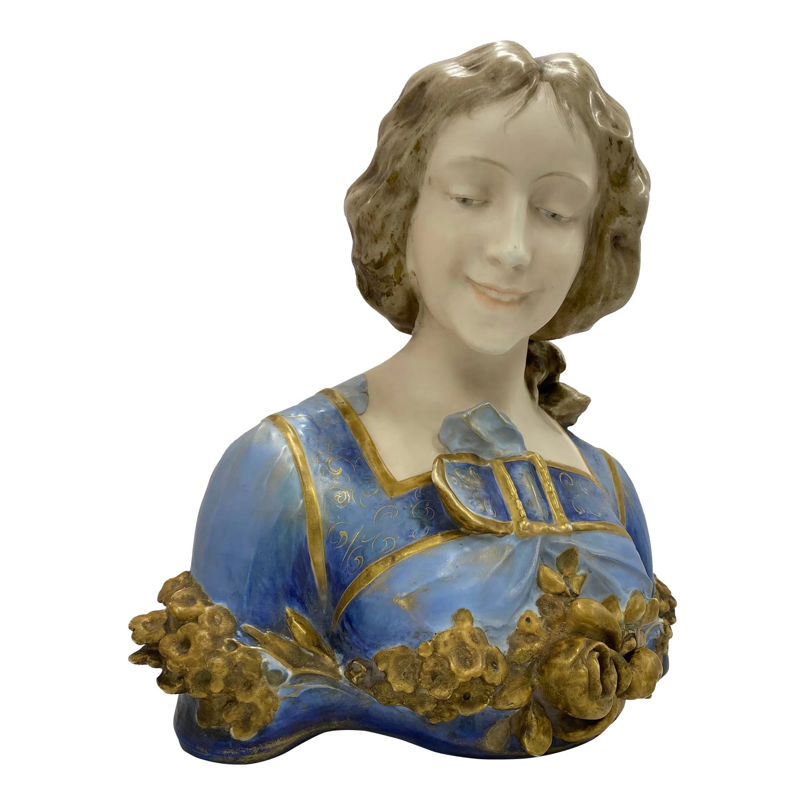 Late 19th Century Large RStK Amphora Porcelain Teplitz Turn Art Nouveau ...