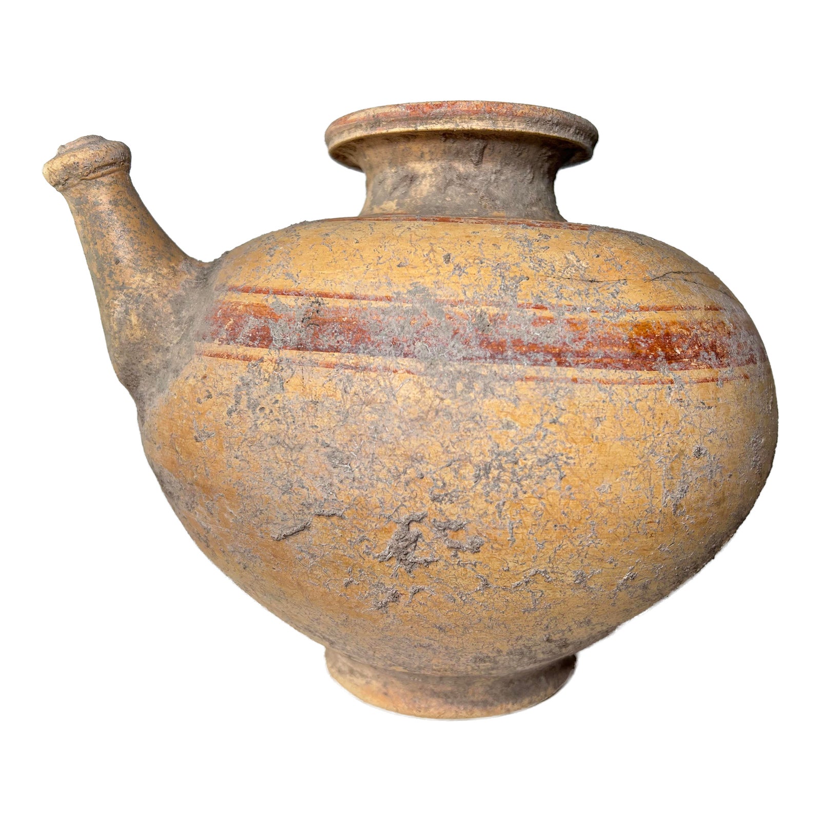 Sriwijaya Pottery Pouring Vessel, Kendi, 10th Century, Cambodia - 1 ...